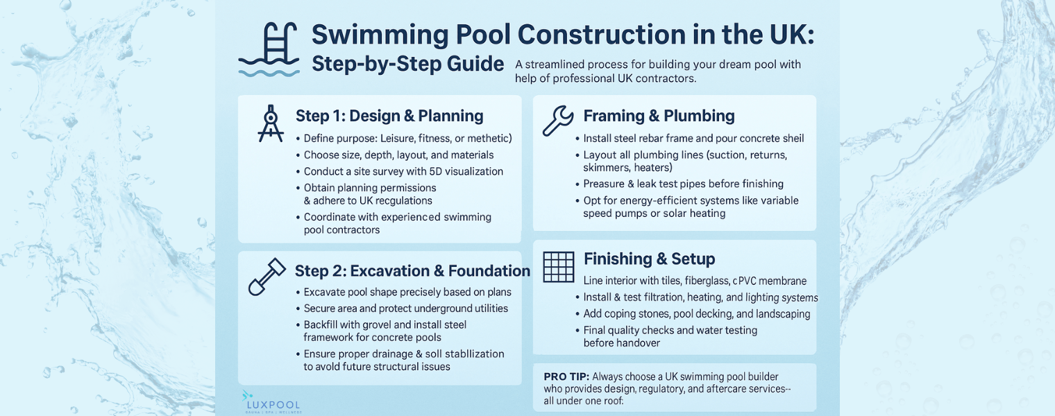 Easy Step-by-Step Swimming Pool Construction Guide by luxpool